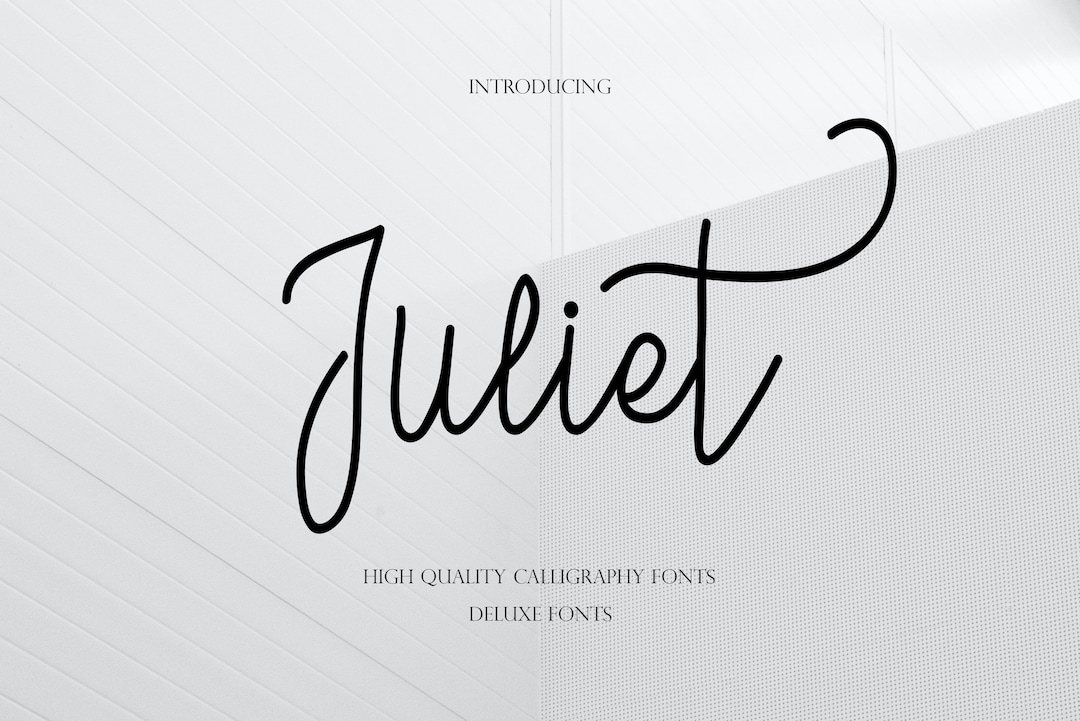 Juliet Script Font: Modern Calligraphy (digital Download) - Etsy
