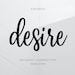 Desire Calligraphy Font: Modern Script (digital Download) - Etsy