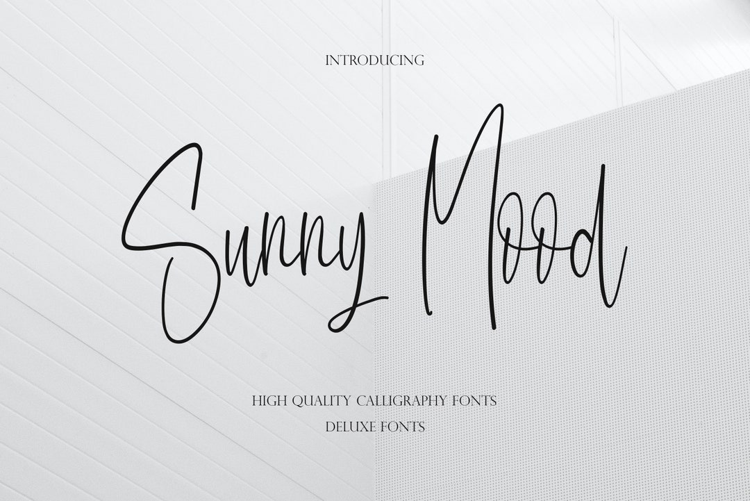 Sunny Mood Script Font: Modern Cursive (instant Download) - Etsy
