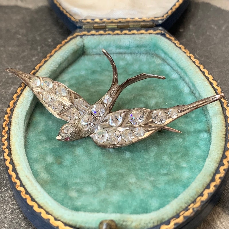 Swallow Brooch - Etsy