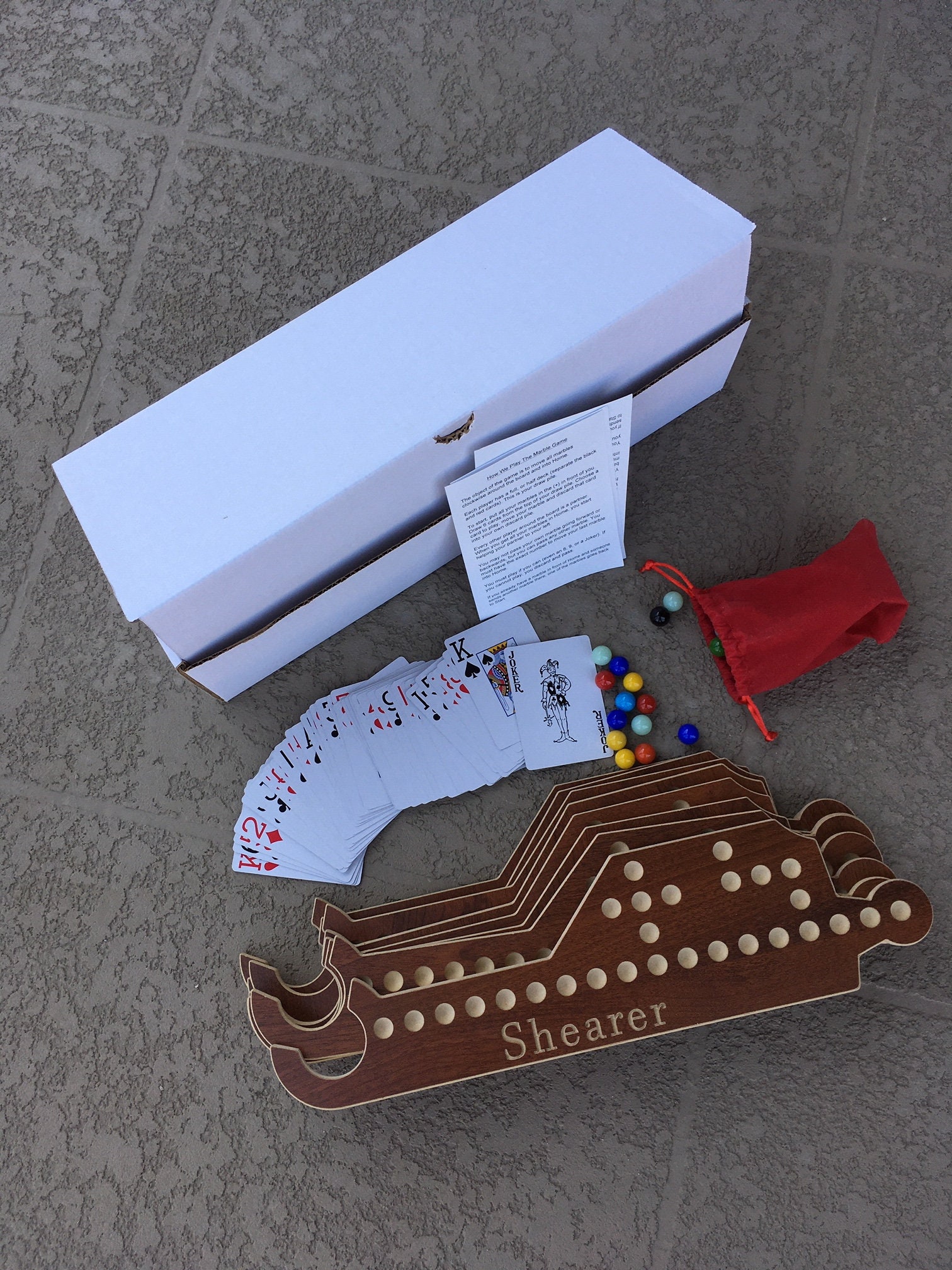 Marble Game, Jokers and Marbles, Pegs and Jokers - Etsy