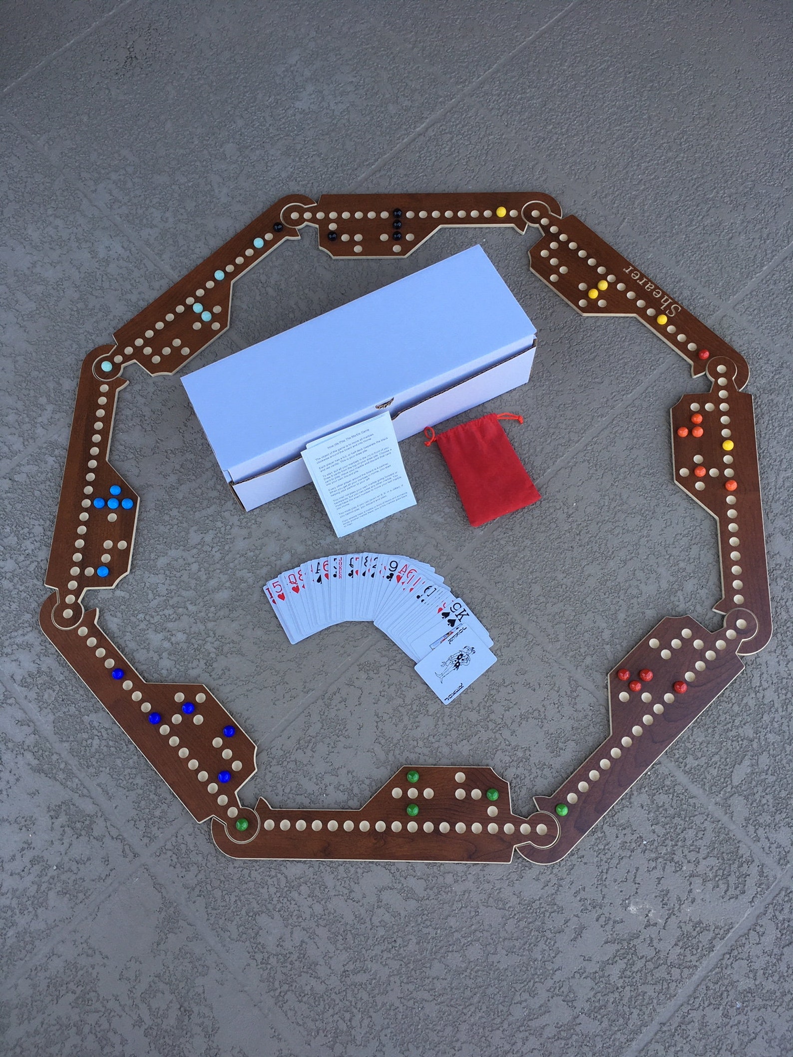 Marble Game, Jokers and Marbles, Pegs and Jokers - Etsy