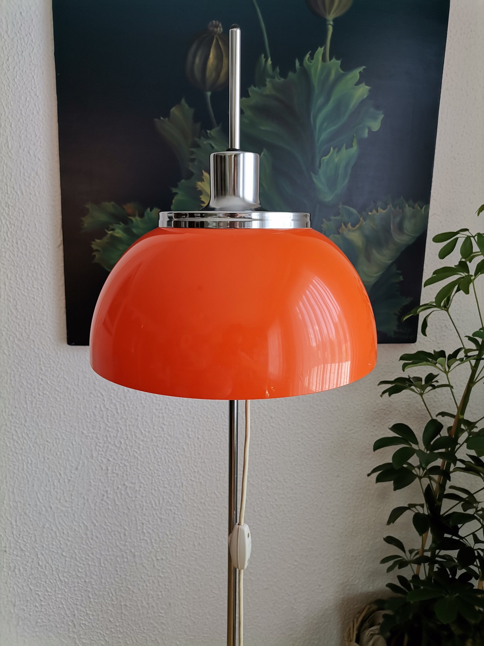 Harvey Guzzini Orange Faro Floor Lamp / Space Age Decor / 70s - Etsy