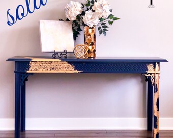 Small Console Table for Front Door: Mid Century Modern Zen