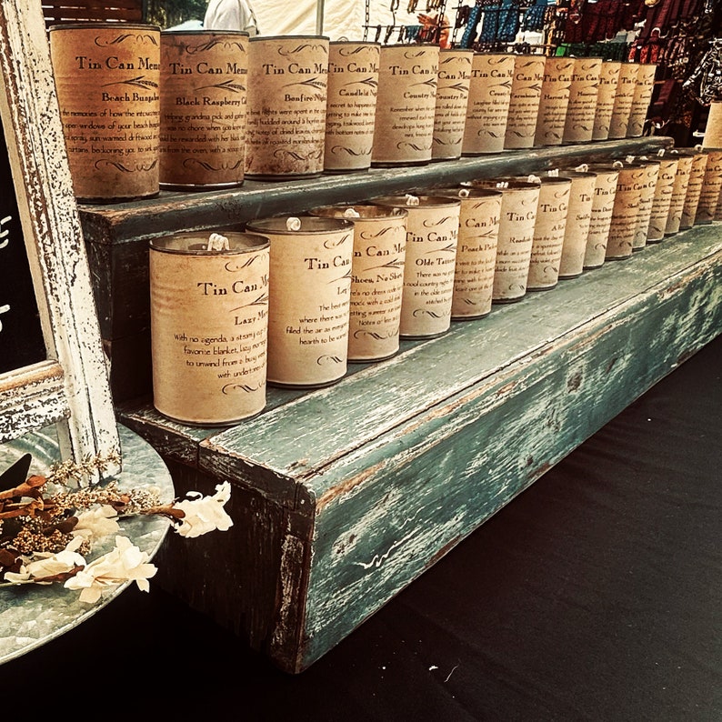 Personalized Soy Candles in Recycled Tin Cans - Etsy
