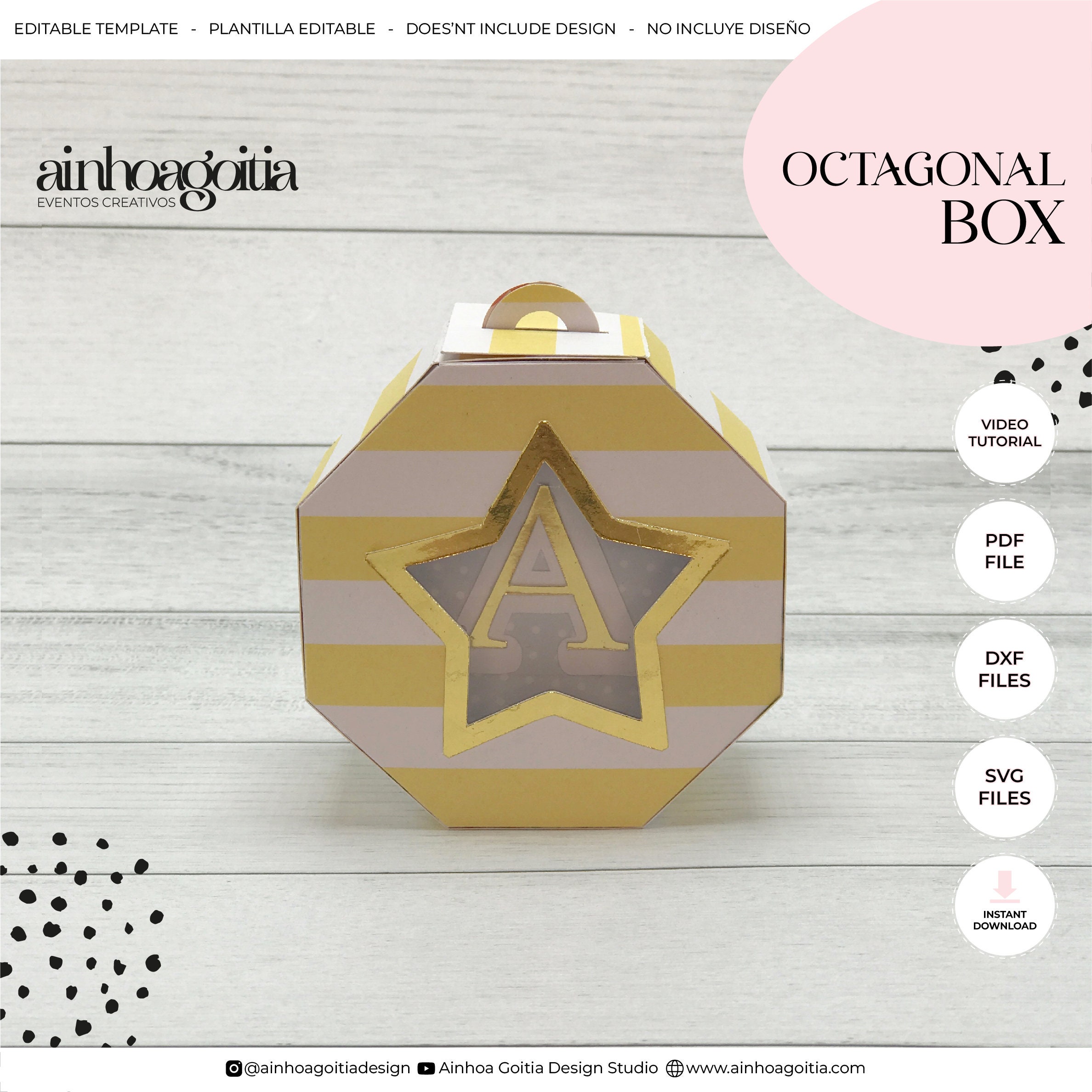 Octagon Box Template