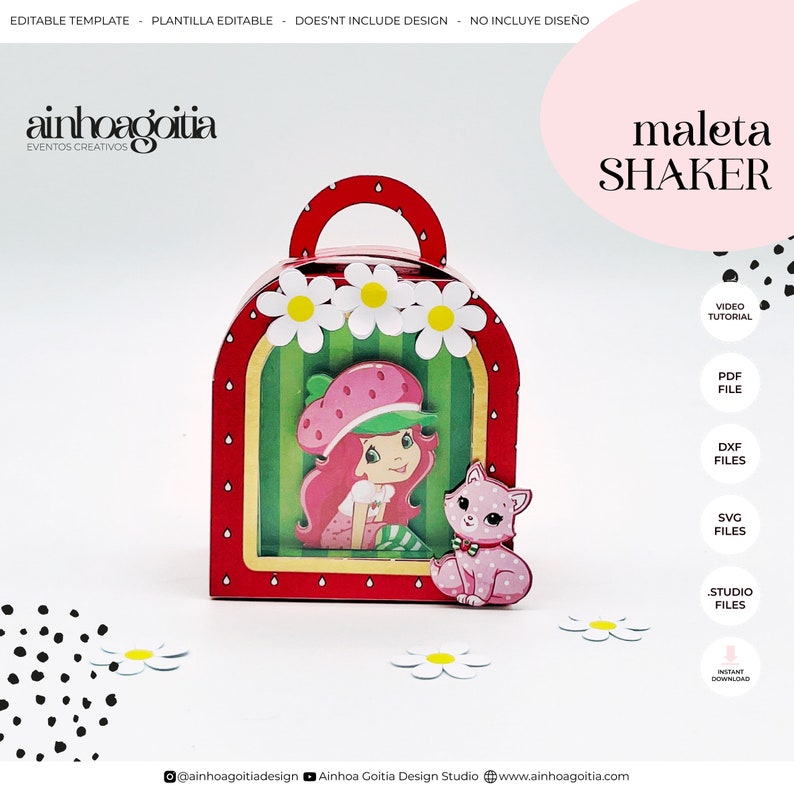 Suitcase Shaker Box SVG Template: DIY Gift Box (digital Download) - Etsy