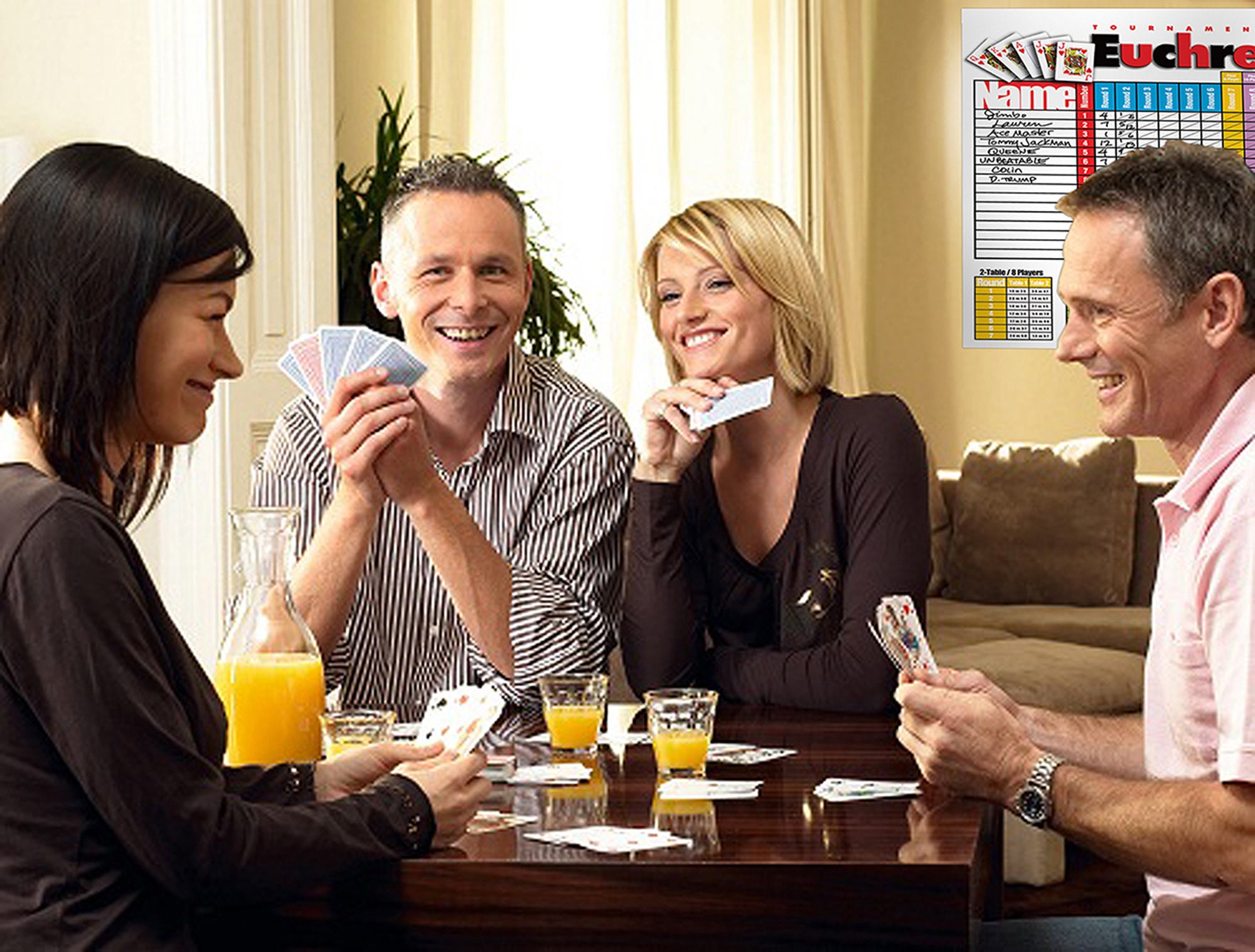 Euchre Tournament or Party Chart - Etsy Canada