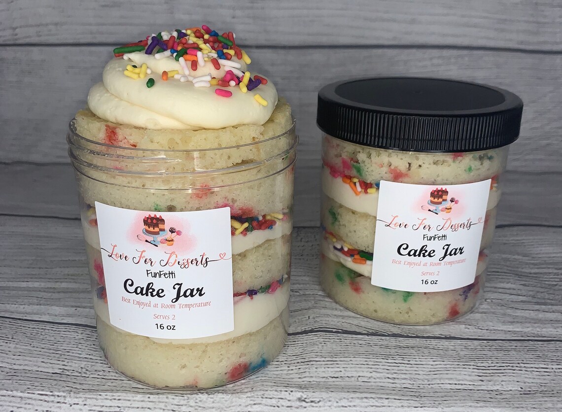 Funfetti Cake Jar - Etsy