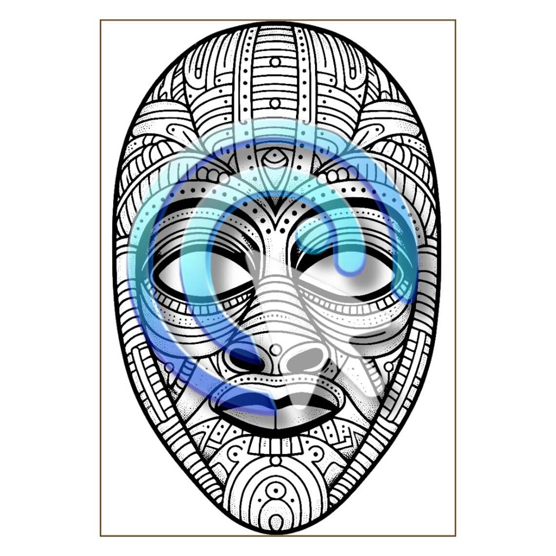 Coloring Pages for Kids: Coloring Pages for Adults African Styled Masks ...