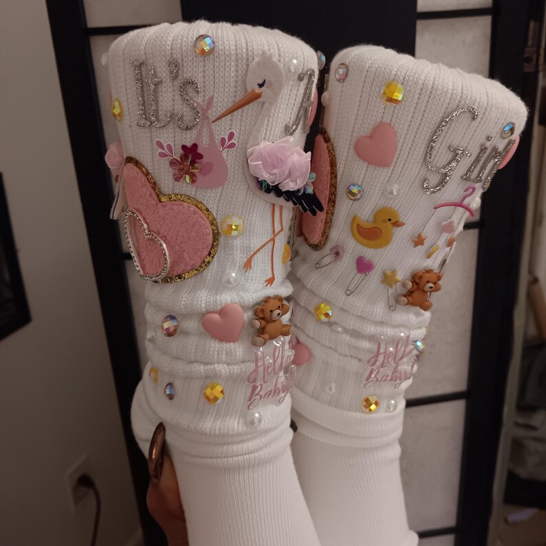 It's A Girl Junk Socks - Etsy