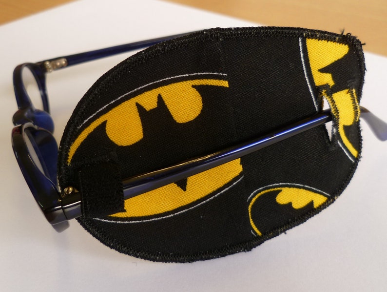 Batman Reusable, Reversible Cloth Fabric Eye Patch for Kids With ...