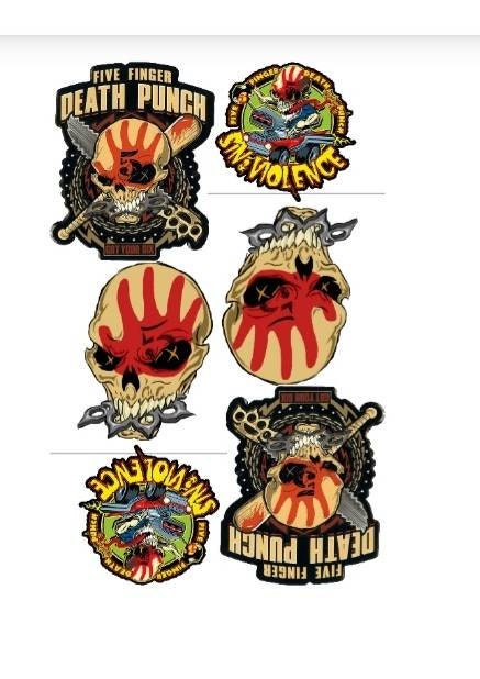 Five Finger Dewth Punch HD Die Cut Stickers - Etsy