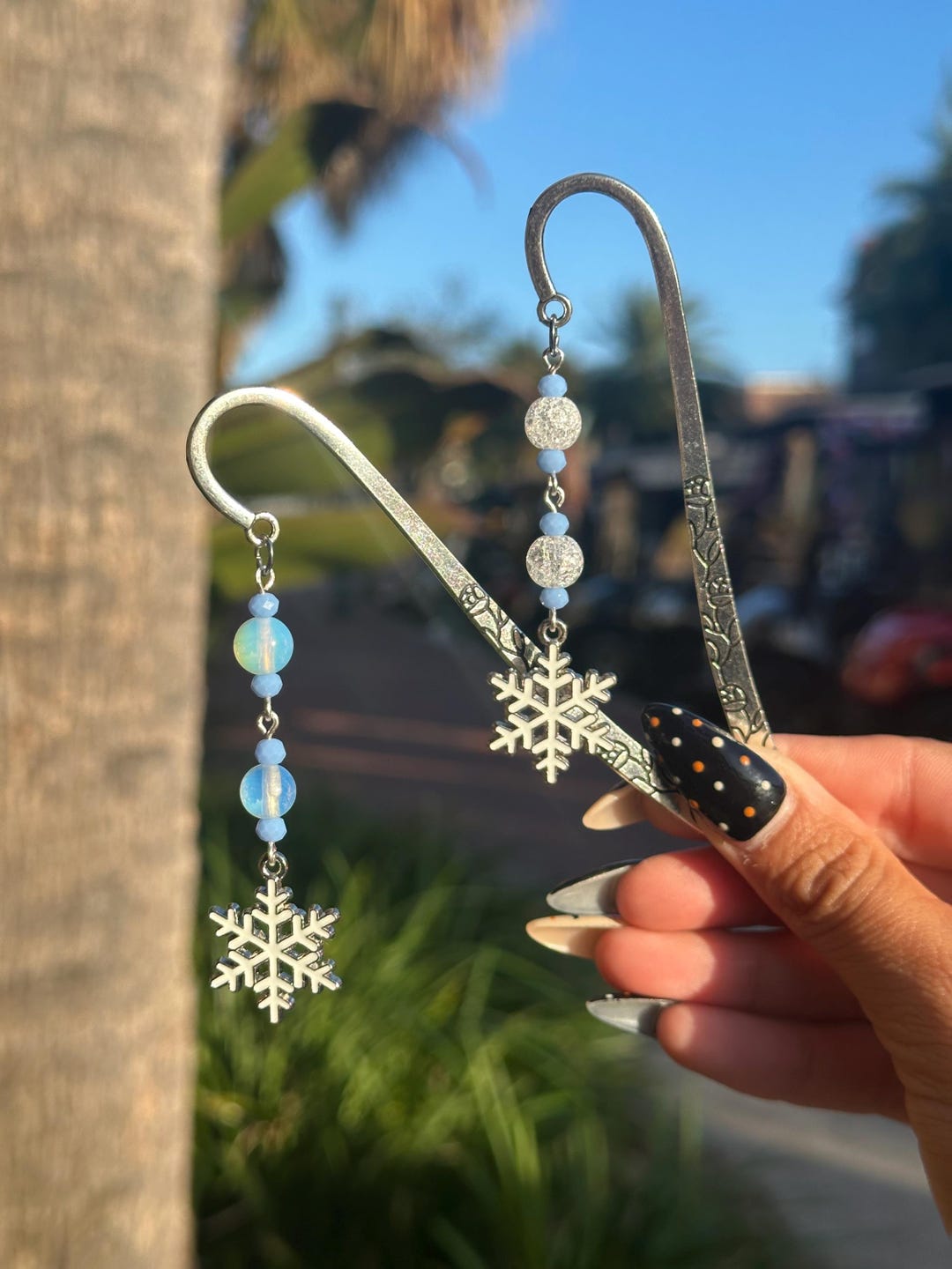 Trendy Winter Inspired Beaded Bookmark Book Accessories Metal Bookmarks ...