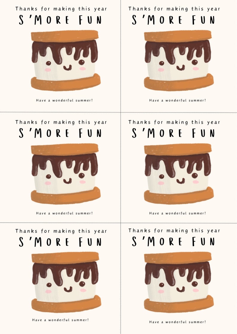 S'more Fun Summer Gift Tags - Perfect for Teachers, Students, and ...