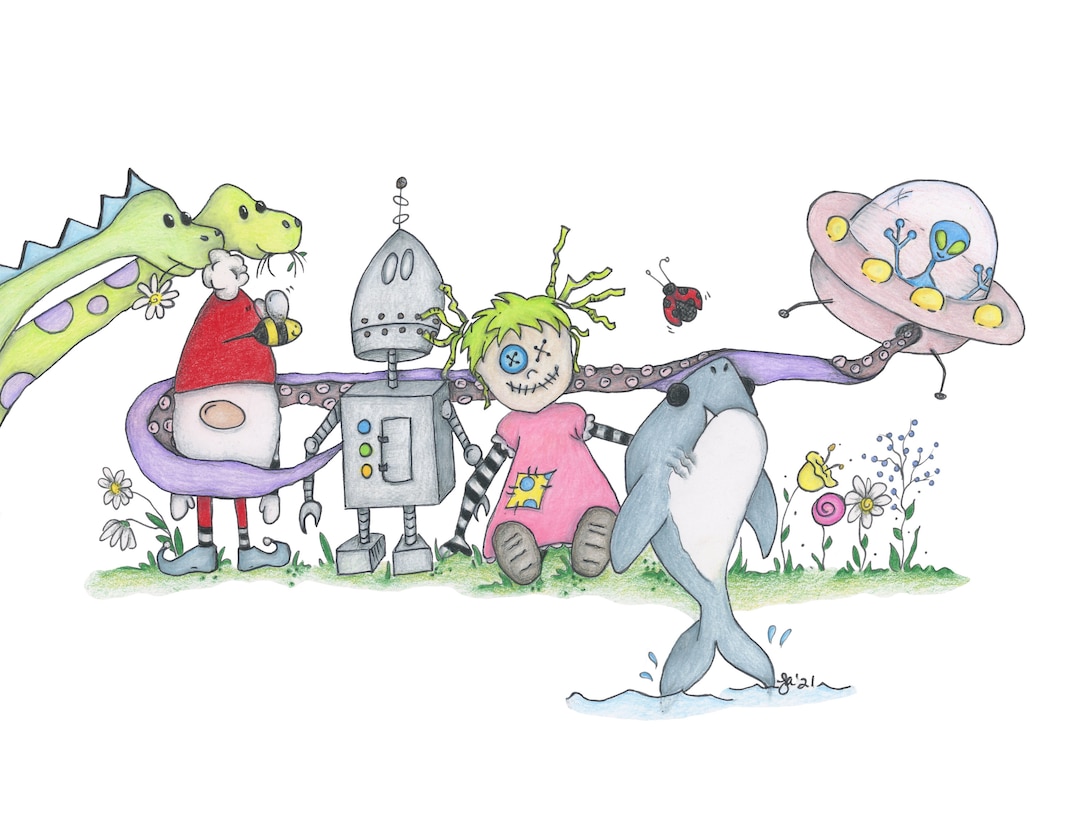 The Gang Print 8 X 11 - Etsy