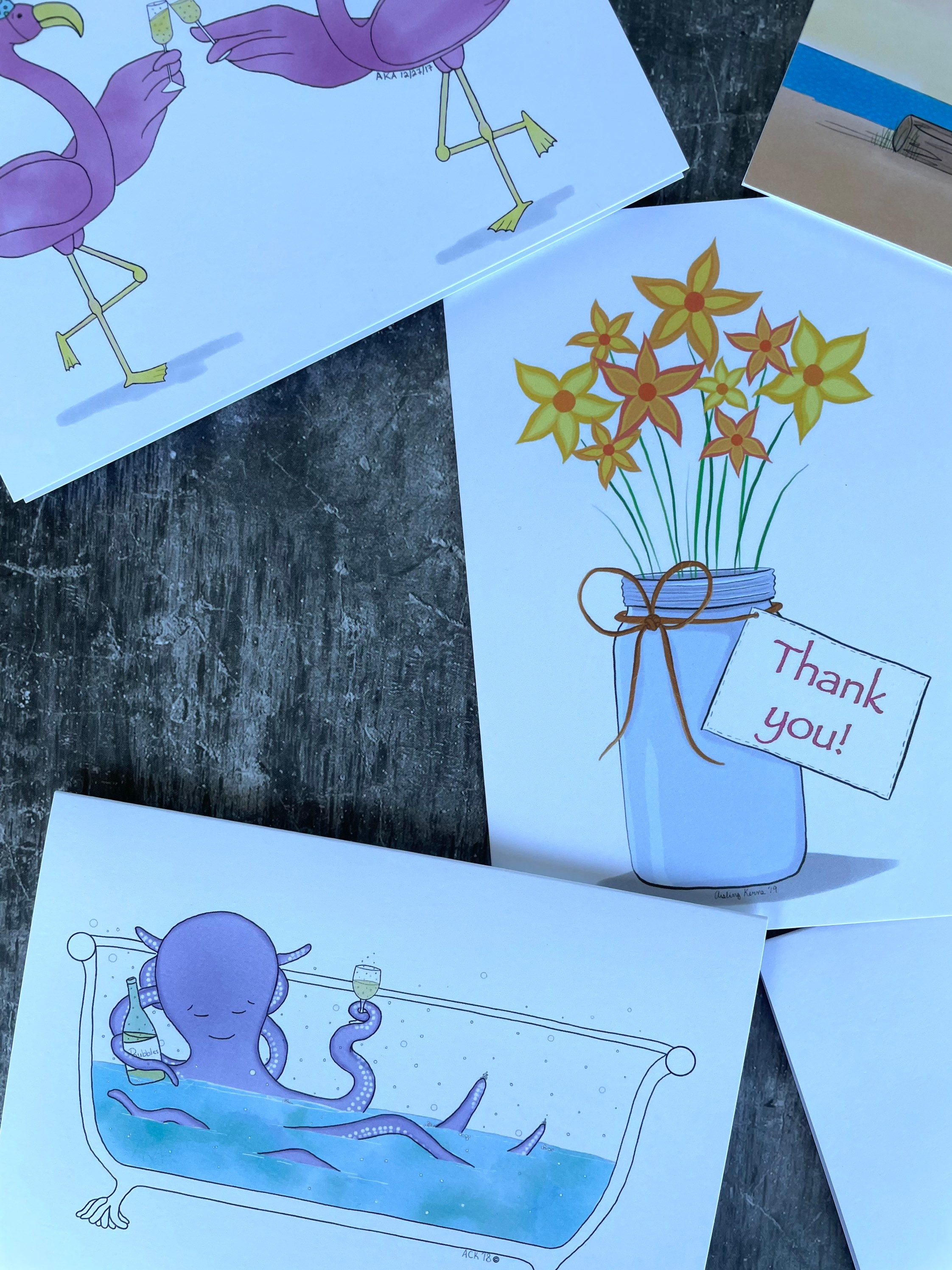 Colorful Birthday Card Pack - Etsy