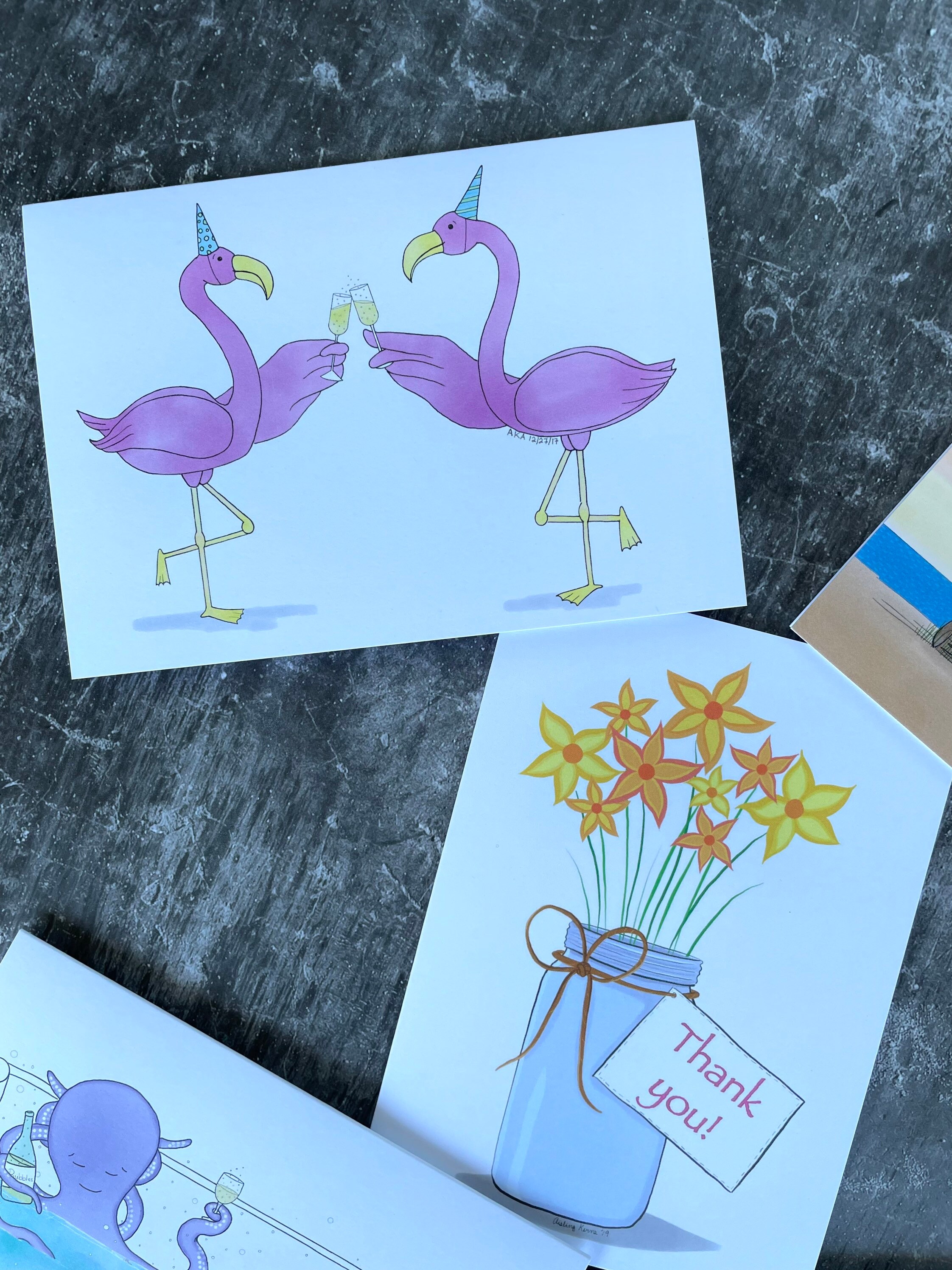 Colorful Birthday Card Pack - Etsy