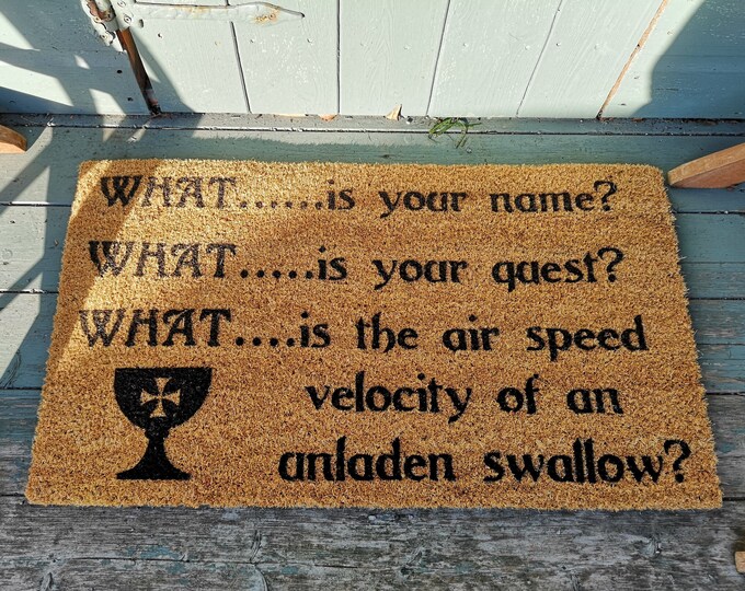 Monty Python and the Holy Grail Door Mat Death Bridge - Etsy