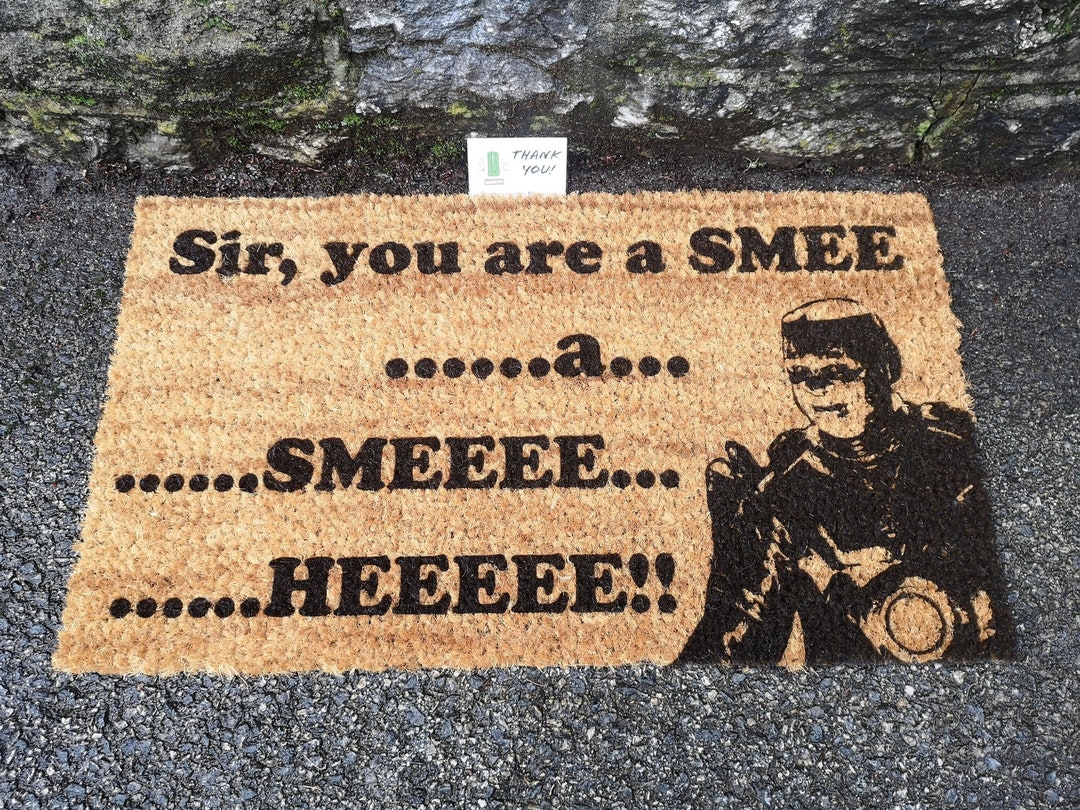Red Dwarf Inspired Door Mat Kryten Smee Hee, Red Dwarf Gift, 80s Gift ...