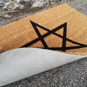 Pentacle Pentagram Door Mat / Doormat / Witchcraft Gift / Pagan Gift ...