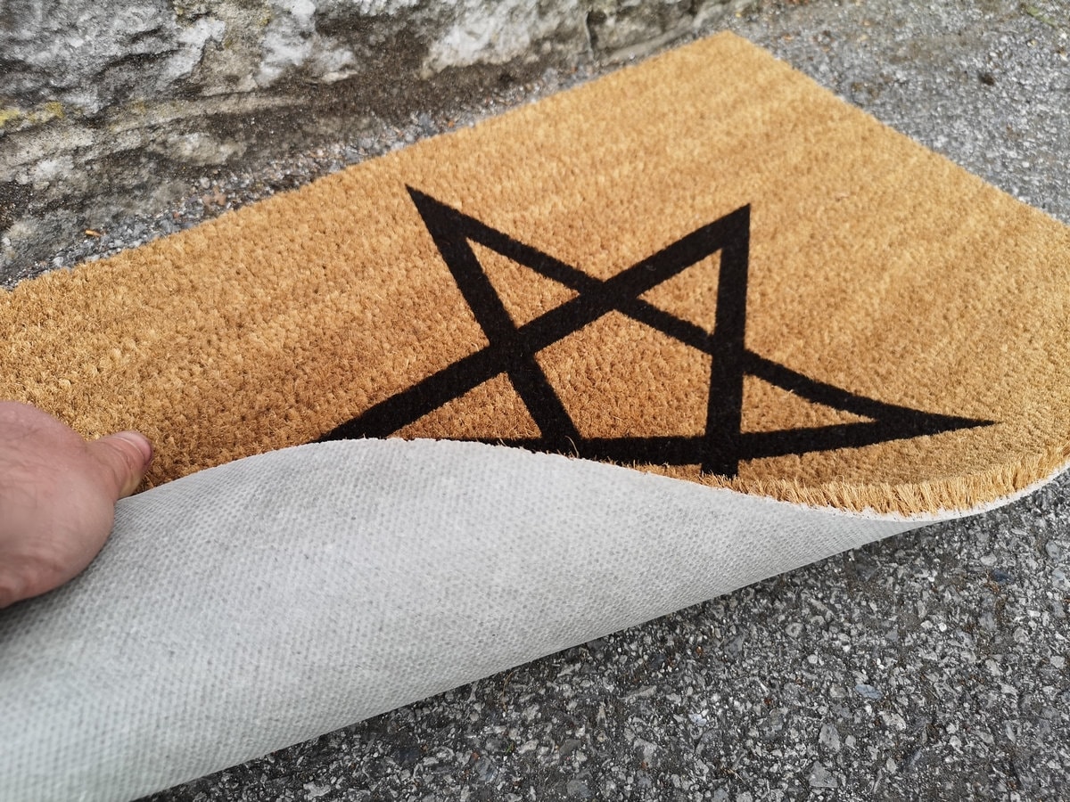 Pentacle Pentagram Door Mat / Doormat / Witchcraft Gift / | Etsy