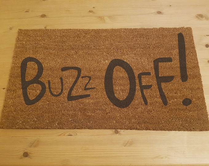 Buzz Off! Doormat Inspired by How the Grinch Stole Christmas - Door Mat ...