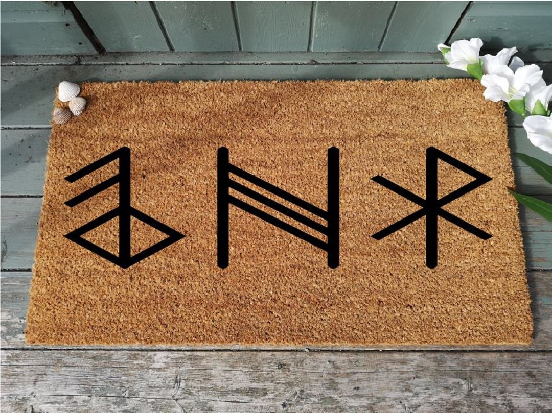Rune Symbol Doormat Love, Family Protection and Happiness - House ...