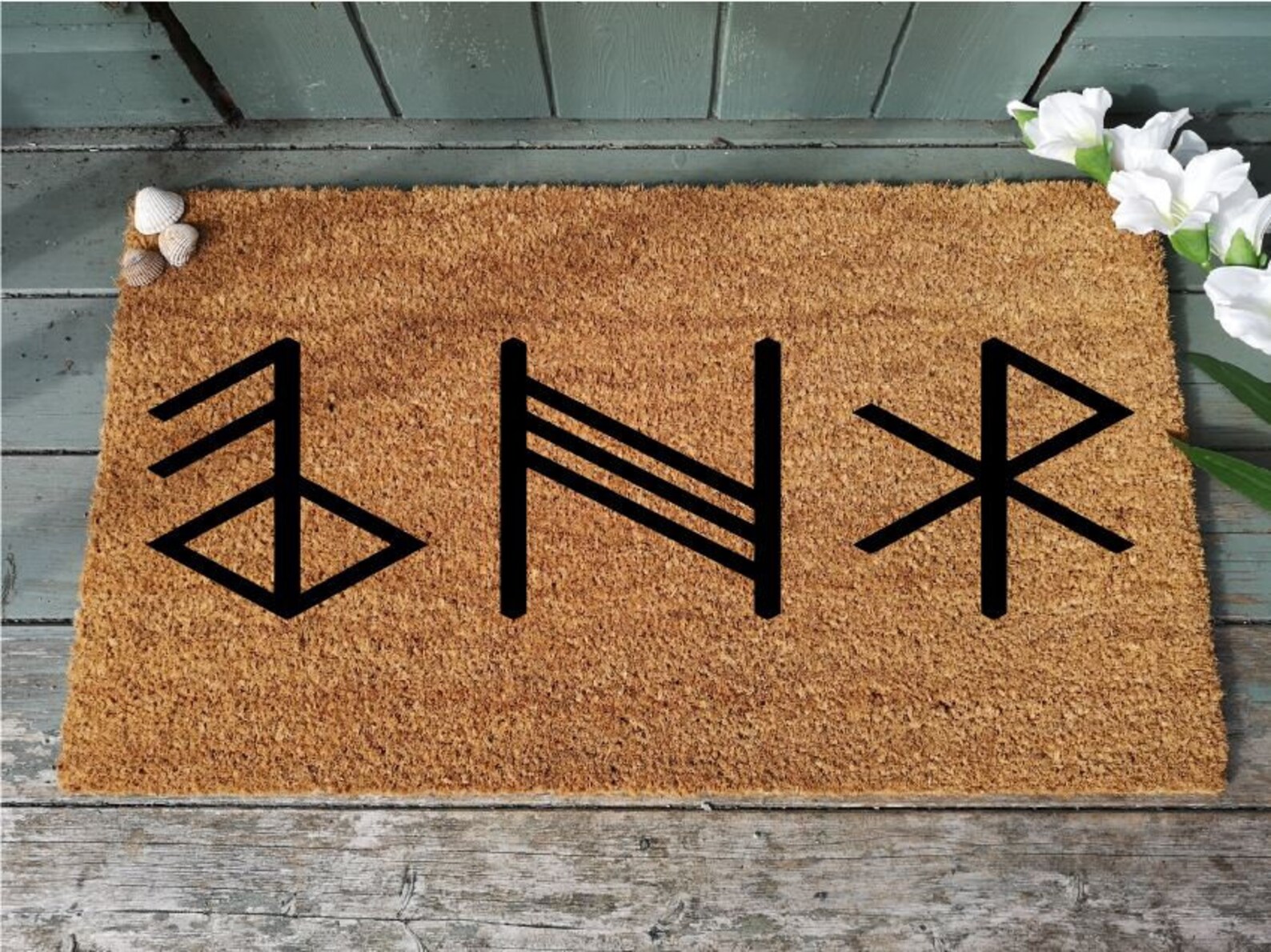 Rune Symbol Doormat Love Family Protection and Happiness - Etsy