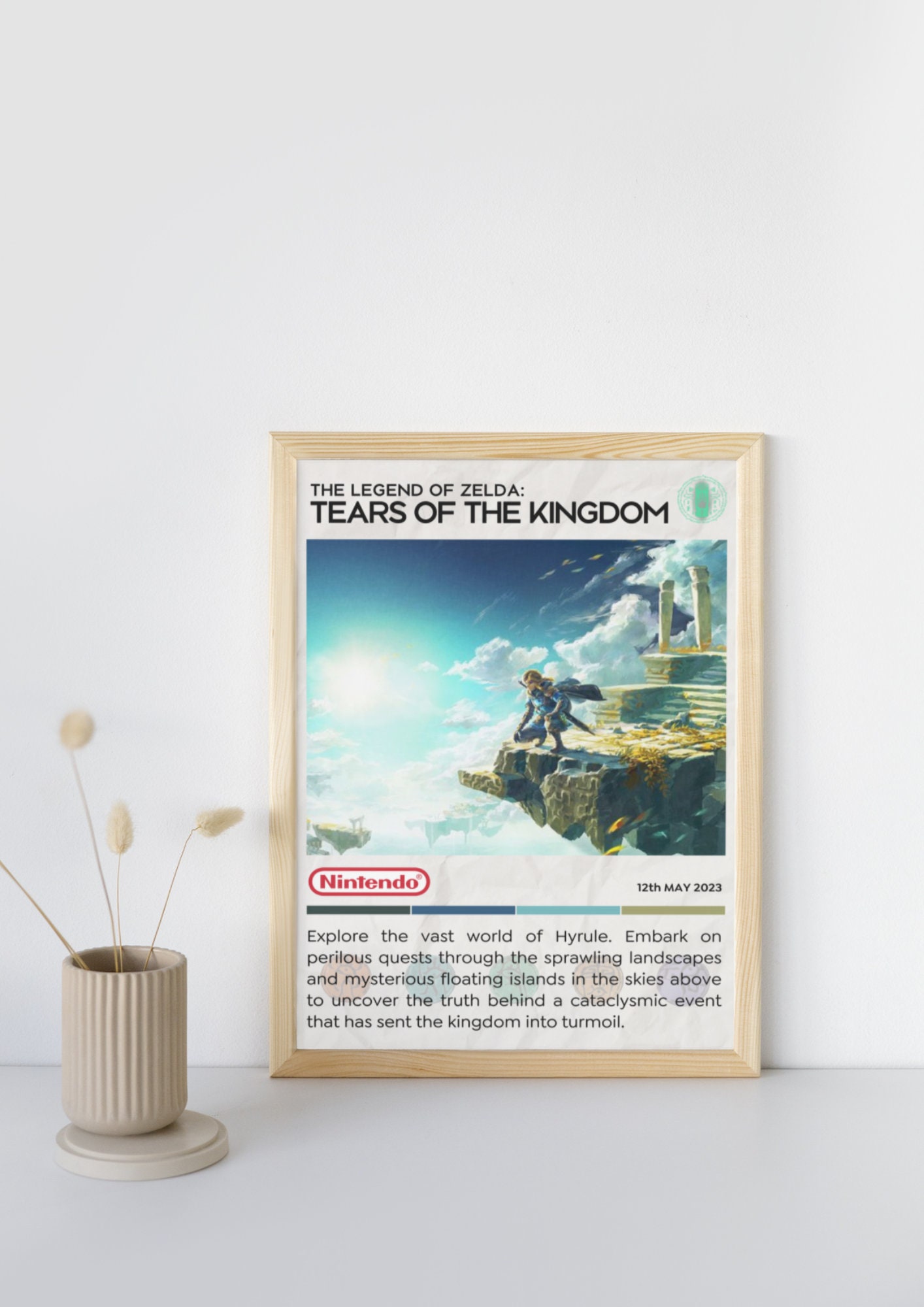 ZELDA TOTK tears of the Kingdom Gaming Poster - Etsy