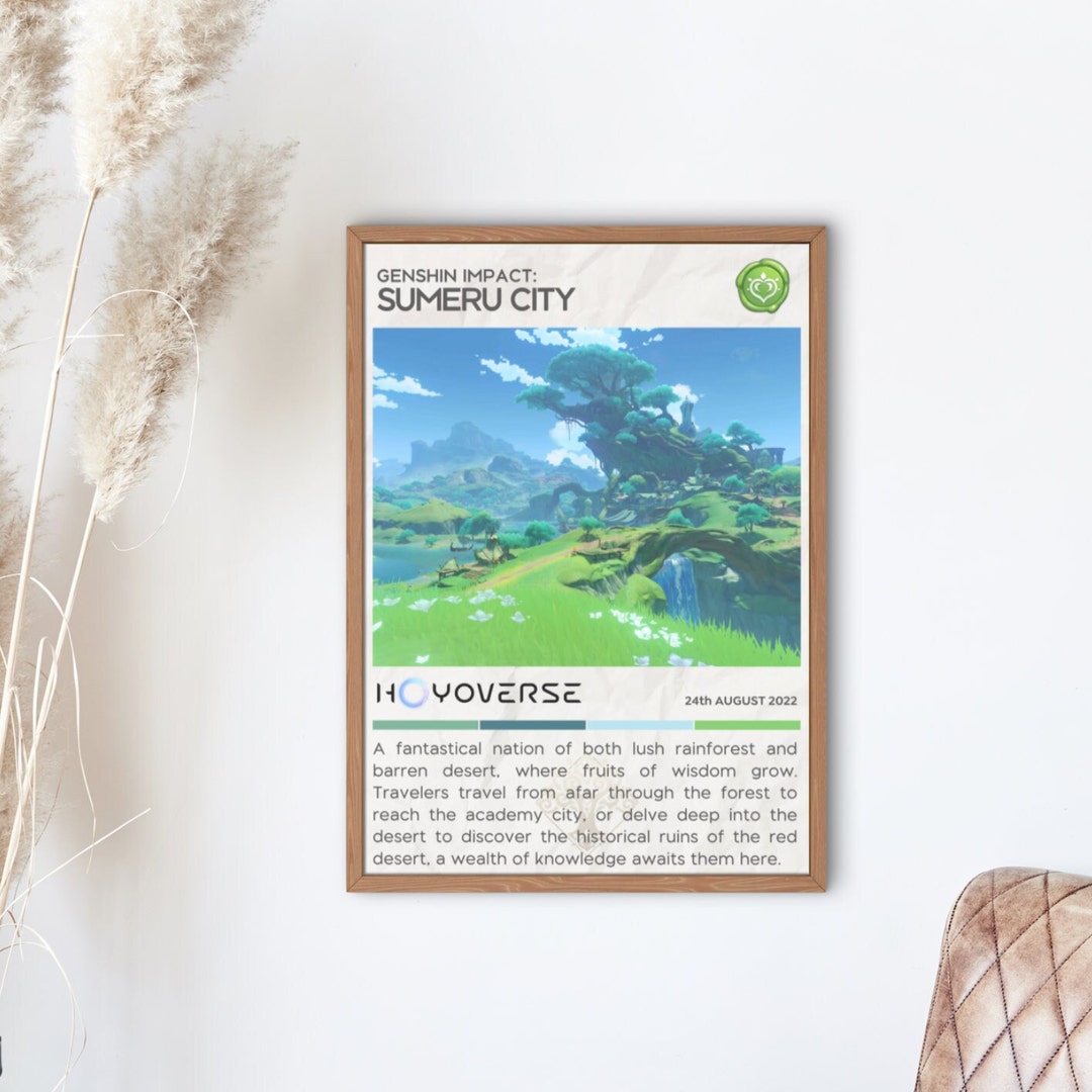 SUMERU CITY Genshin Impact Poster - Etsy