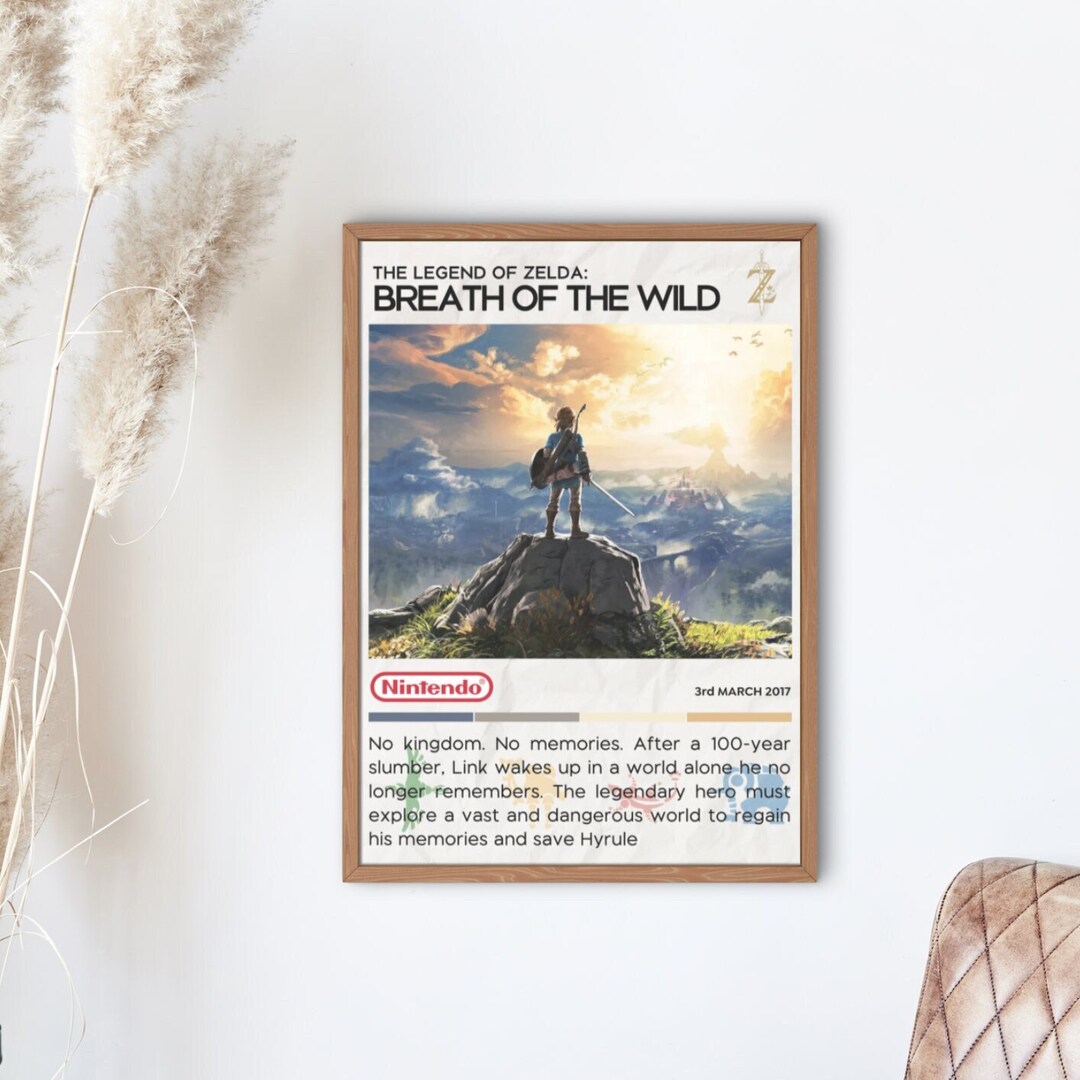 ZELDA BOTW breath of the Wild Gaming Poster - Etsy UK