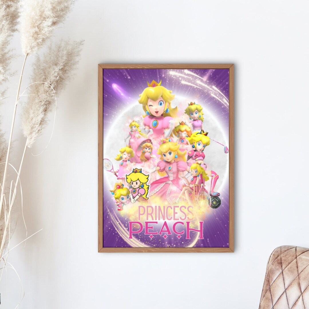 Princess Peach Gaming Poster - Etsy UK