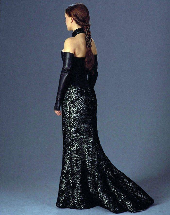 Star wars Padme Amidala black fireside corset gown tailored | Etsy