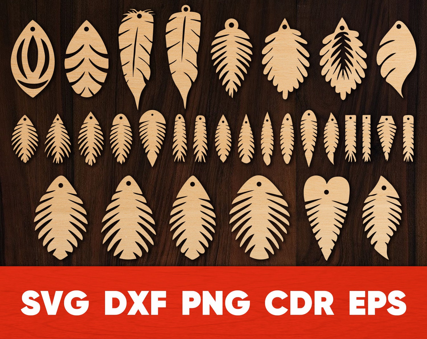 Big Jewelry Set Earring 266 Designs Svg Pattern for Laser Cut - Etsy