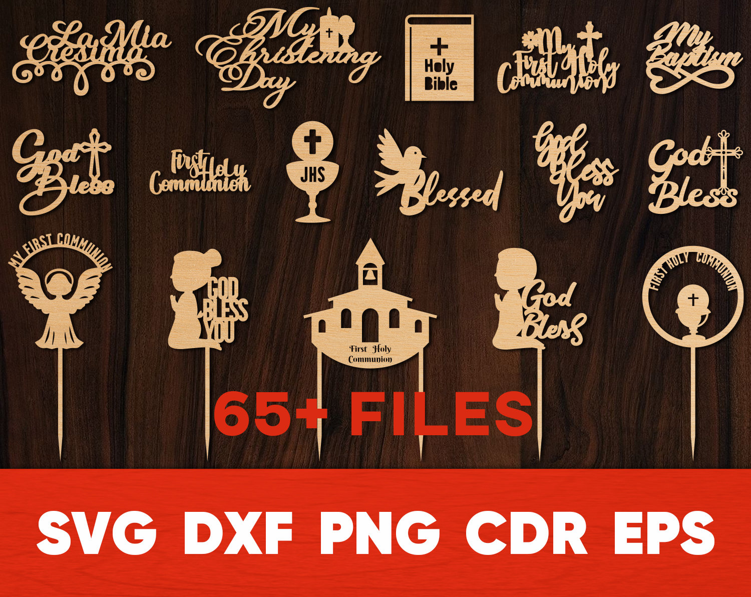 Collage Vector Cricut Silhouette eps cdr png Big Set of Toppers for ...