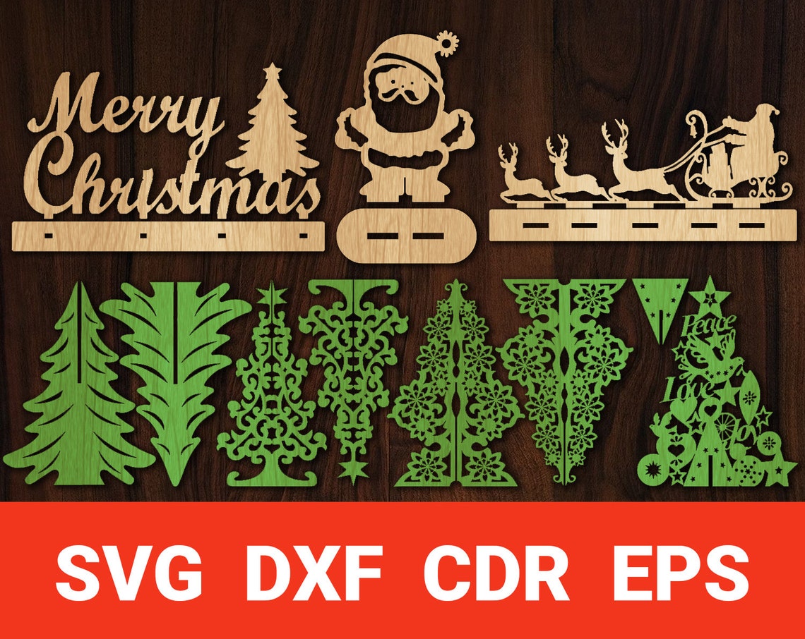 Christmas Decorations Svg Tree Stand Merry Christmas - Etsy