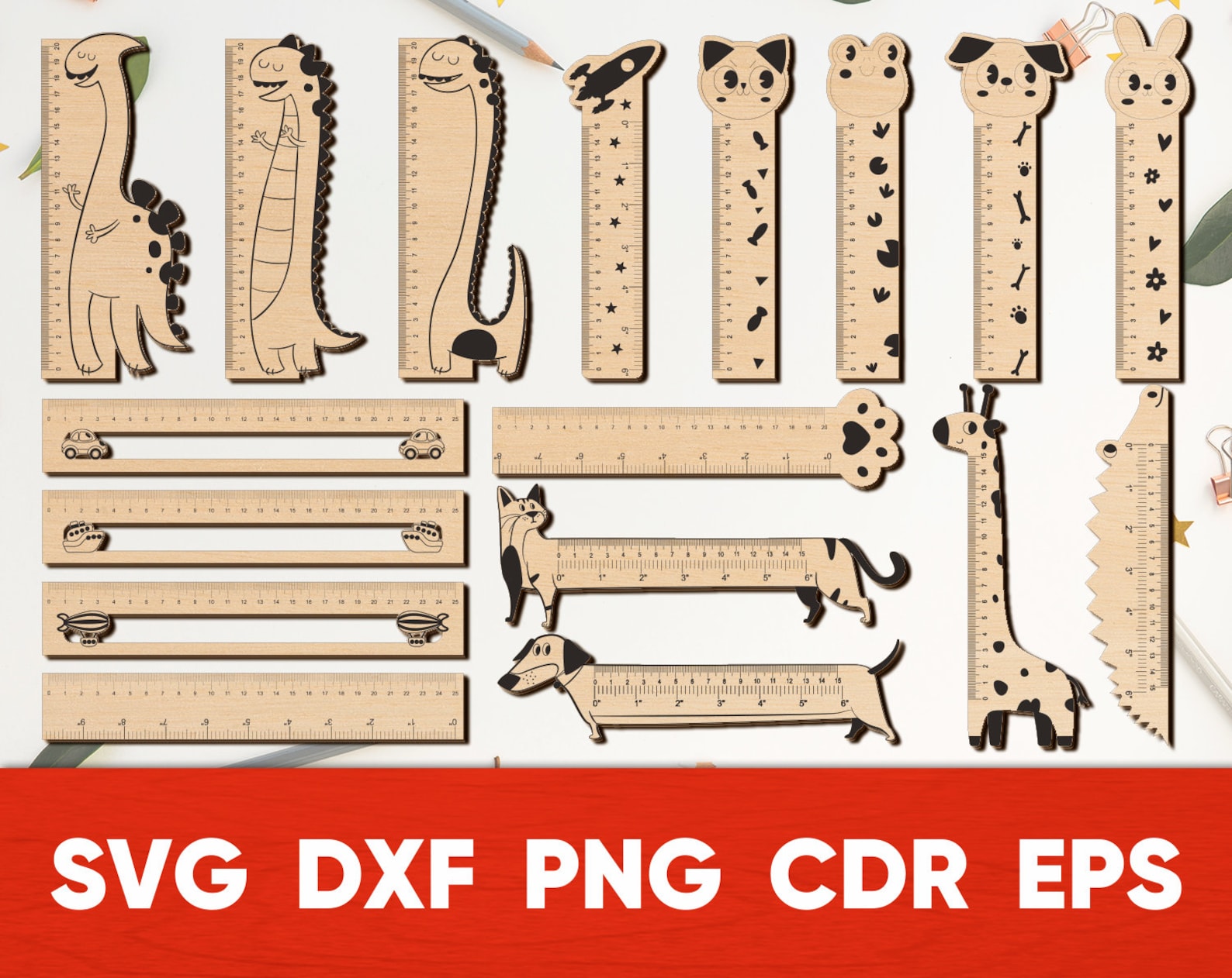 Ruler CM and INCH Svg Files for Wood Laser Cut Cnc Plans - Etsy UK