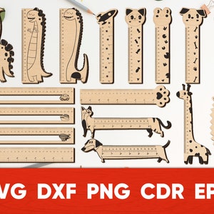 Ruler CM and INCH Svg Files for Wood Laser Cut Cnc Plans Instant ...