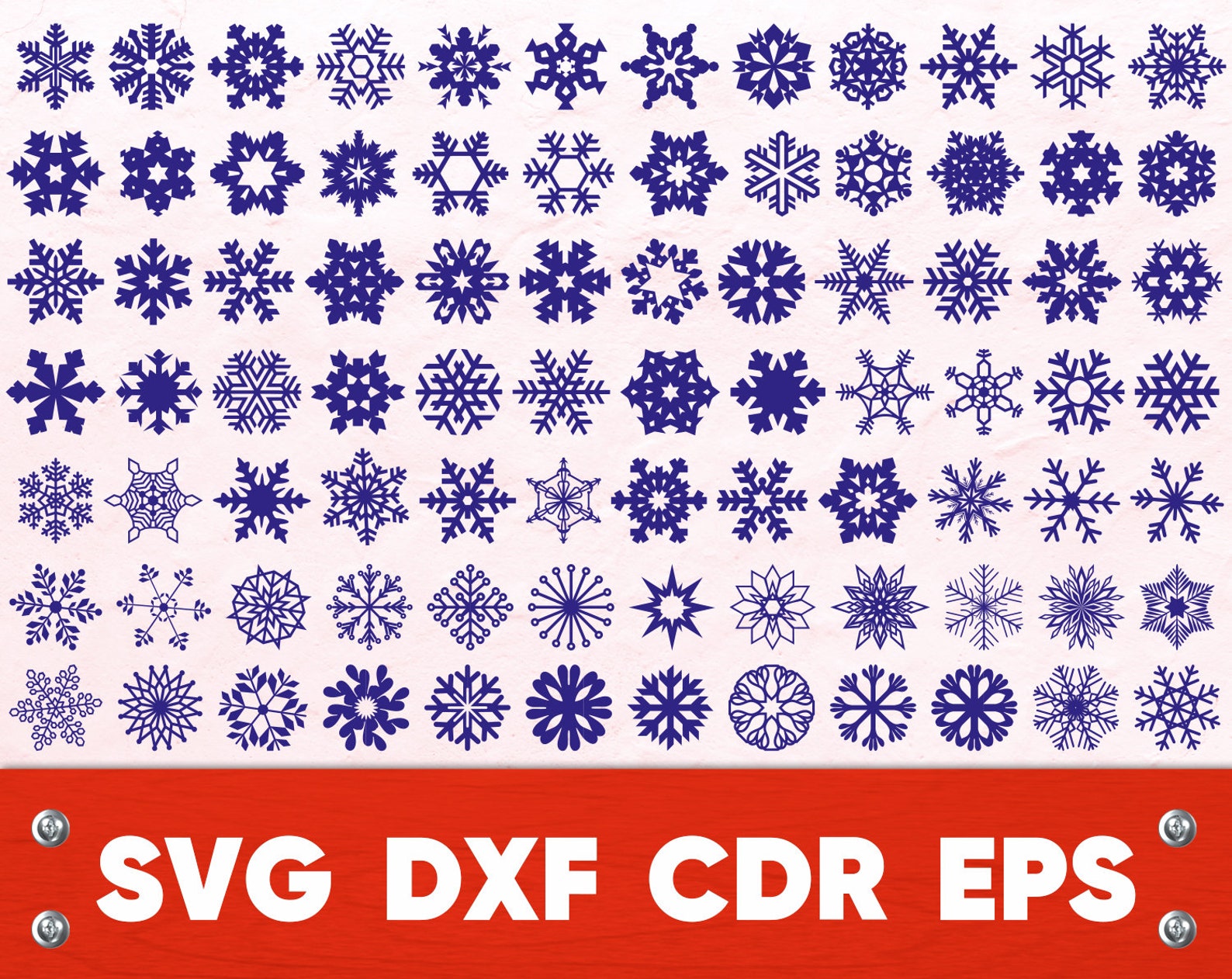 Snowflake SVG 1 Bundle Cut Files Christmas Home Decor Clip | Etsy