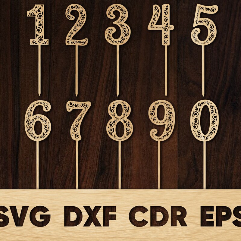 Cake Topper Svg - Etsy