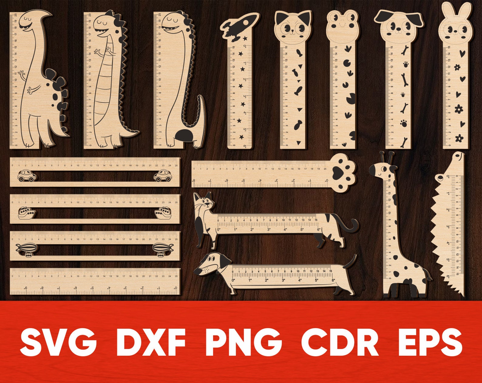 Ruler CM and INCH Svg Files for Wood Laser Cut Cnc Plans - Etsy UK
