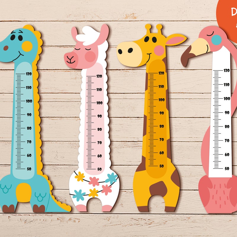 Height Chart Kids Sticker - Etsy