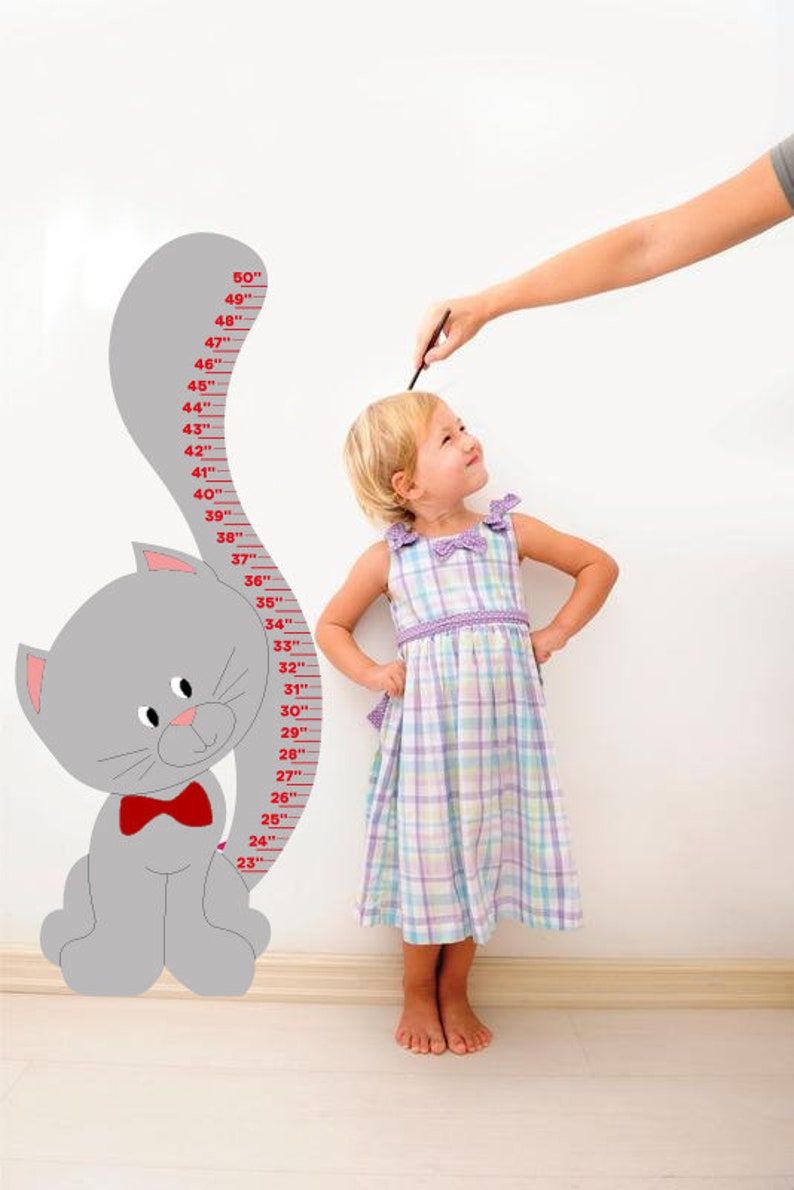 Height Ruler Inch Svg Wood Laser Cut File Dxf Vinyl Growth - Etsy