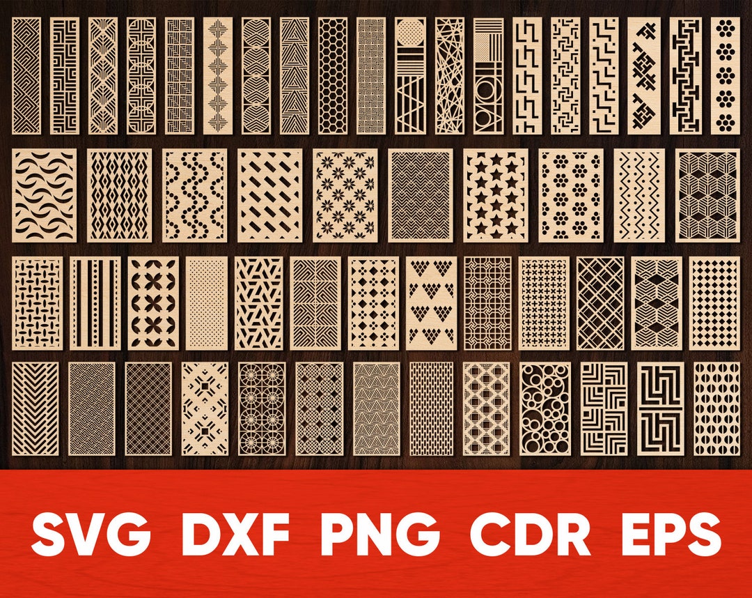 Geometric Screen Pattern Svg for Laser Wood Cutting, Wall Decoration ...