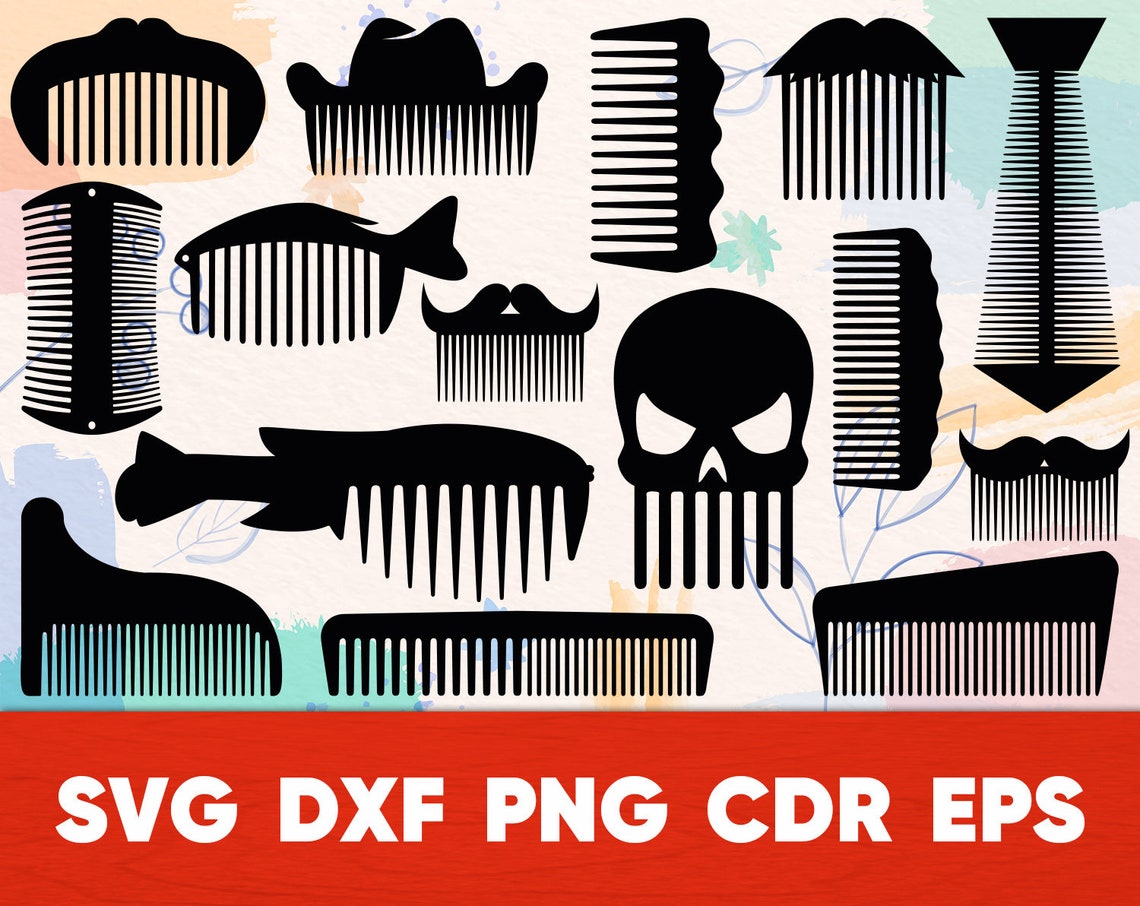Wooden Beard Comb Svg Cricut Silhouette for Laser Cnc Cutting - Etsy