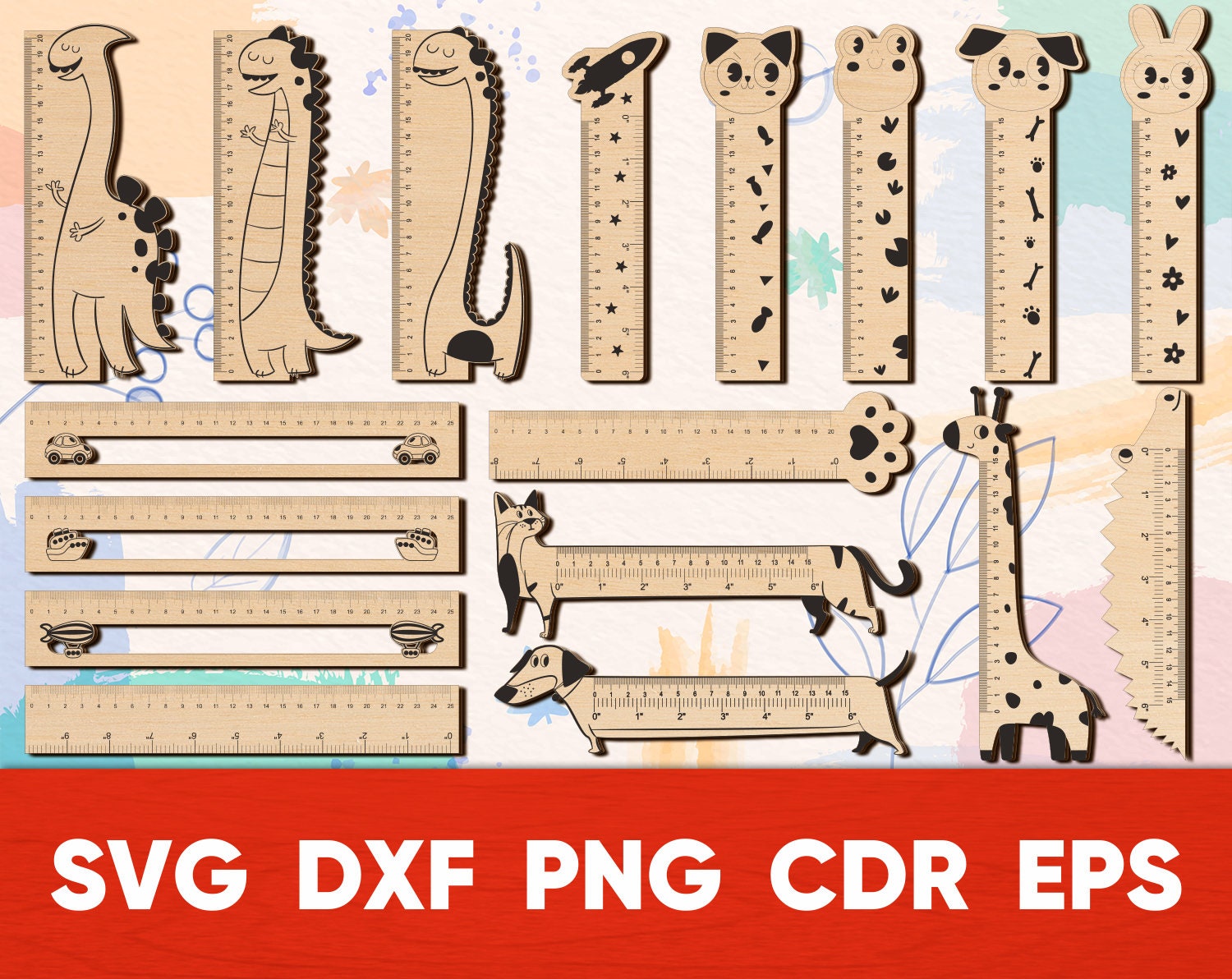 Ruler CM and INCH Svg Files for Wood Laser Cut Cnc Plans - Etsy UK