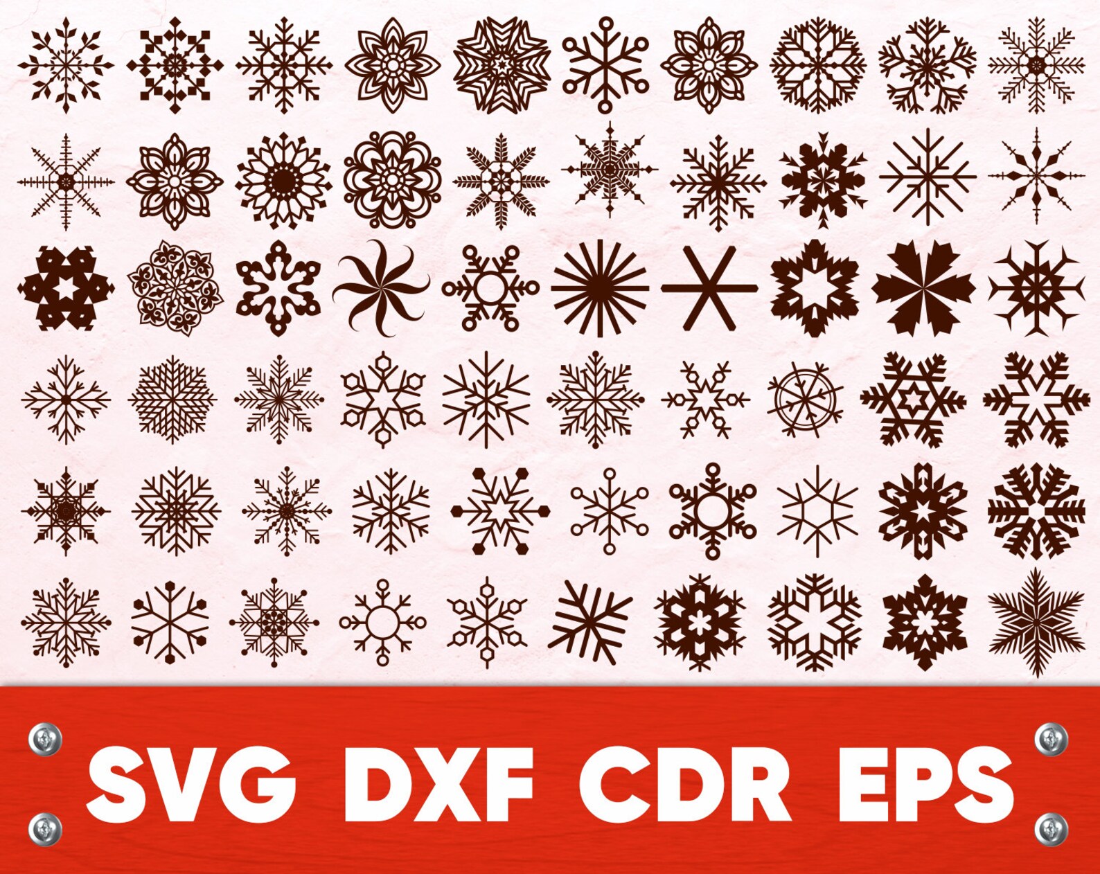Snowflake SVG 4 Bundle Cricut Wooden Cut Christmas Home - Etsy