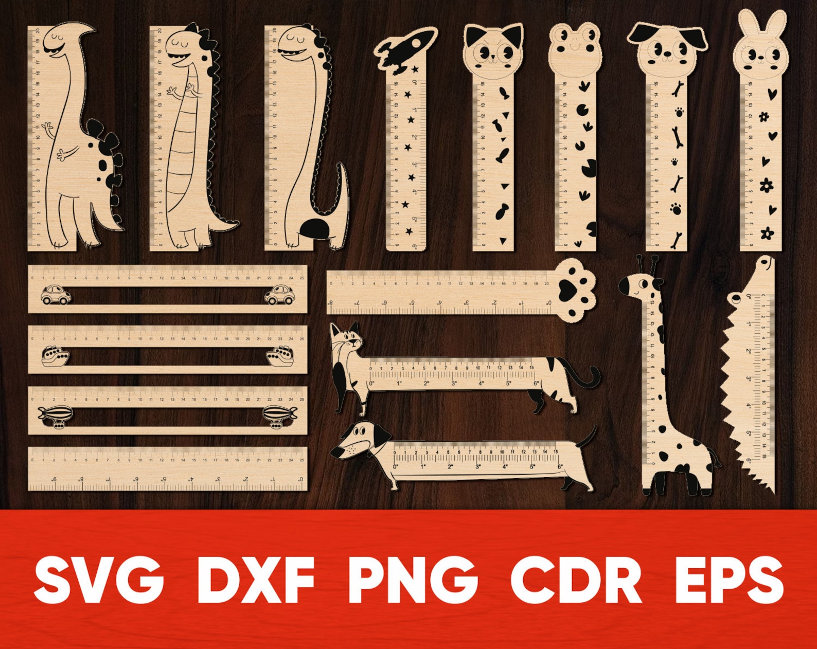 Ruler CM and INCH Svg Files for Wood Laser Cut Cnc Plans - Etsy UK
