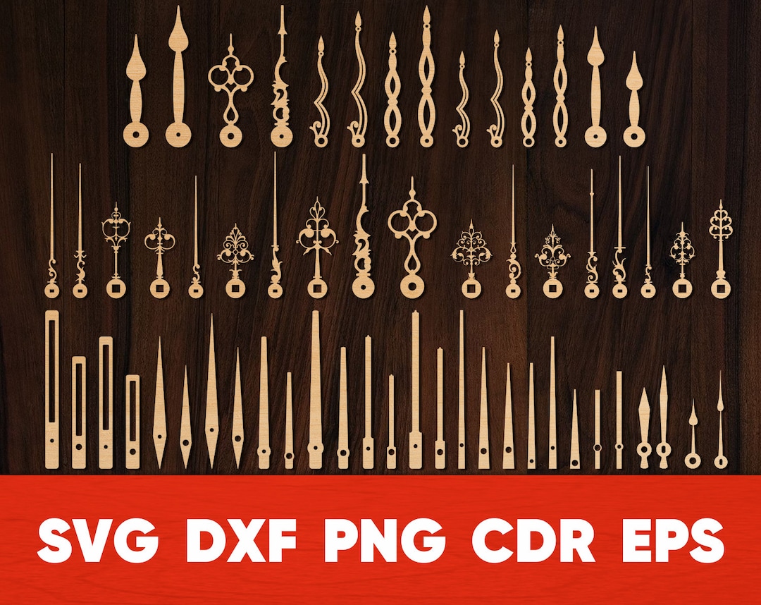 Clockwise Svg, Silhouette Cricut Glowforge Cnc Laser Cut Vector, Clock ...